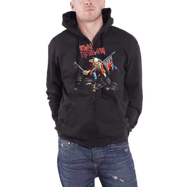 Iron Maiden Trooper scuffed Hoodie - Walmart.com