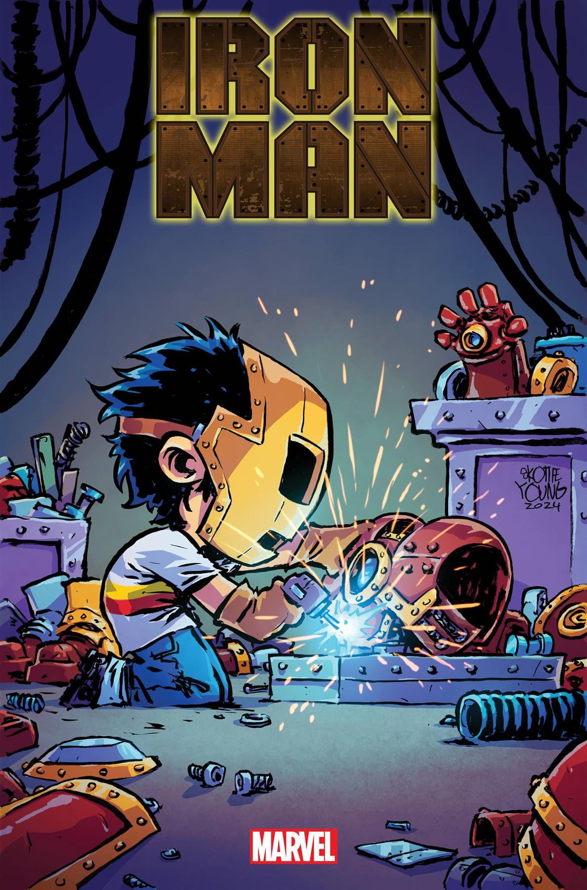 Iron Man #1 Skottie Young Var Skottie Young Var Marvel Prh Comic Book ...