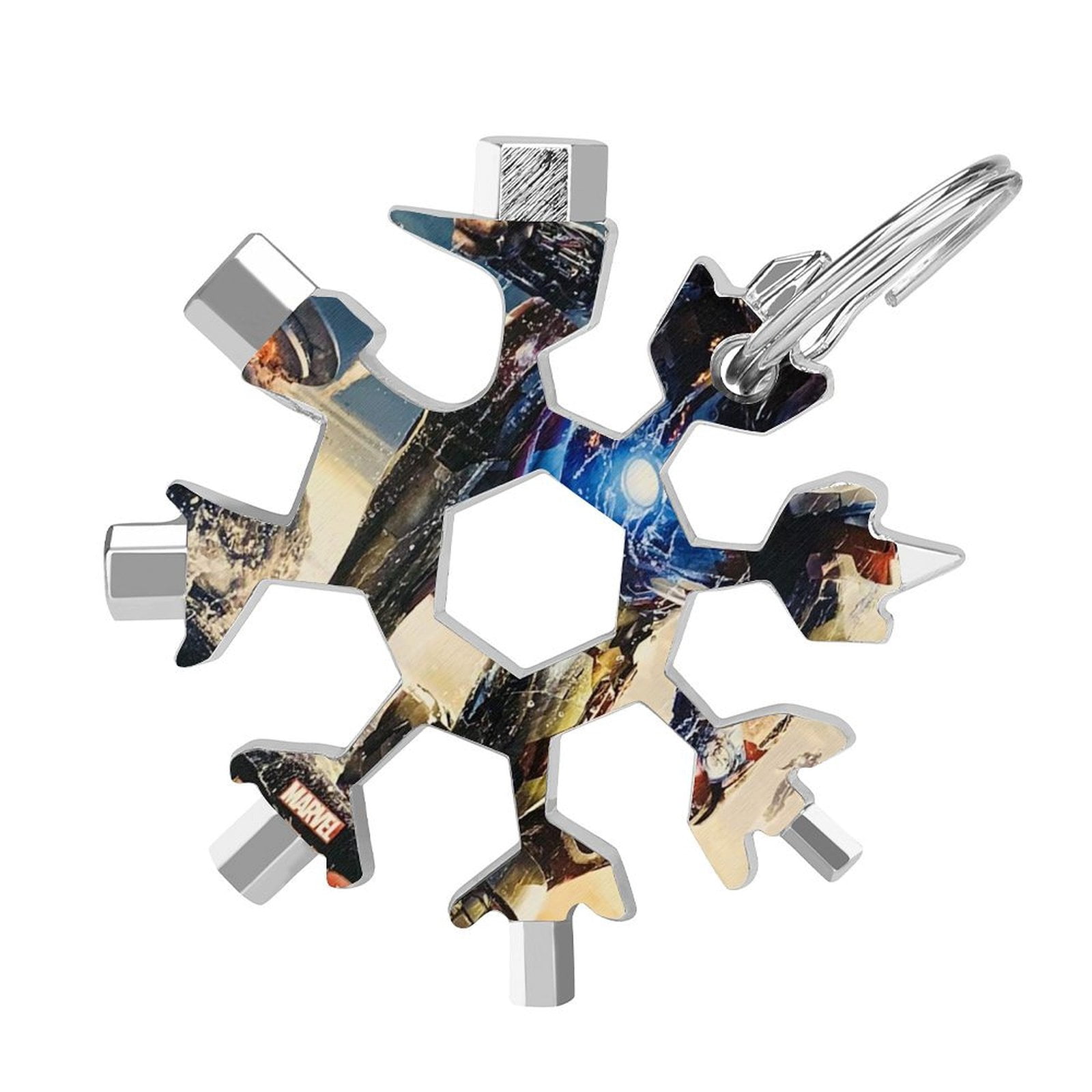 Iron Man 19-in-1 Snowflake Multi Tool, Bottle Opener/Flat Phillips ...