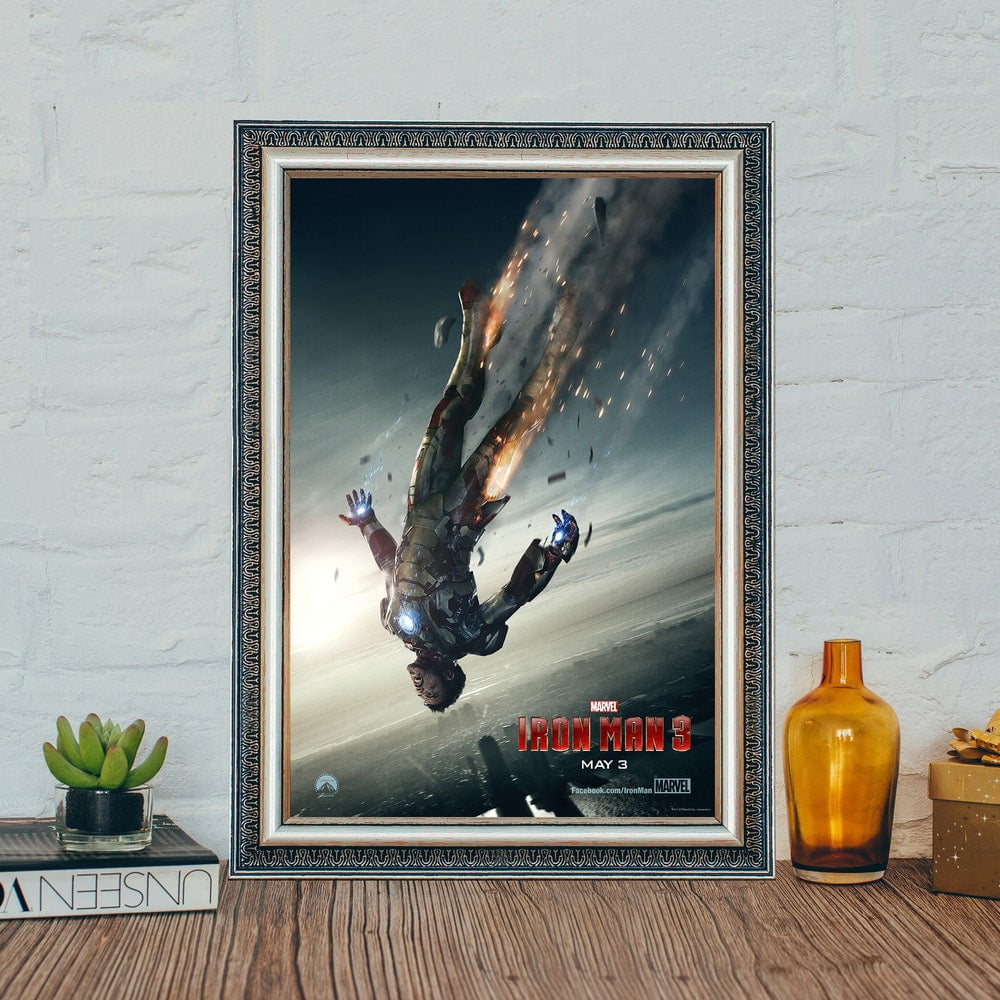 Iron Man 3 Movie Poster, Iron Man 3 Classic Vintage Poster, Robert ...