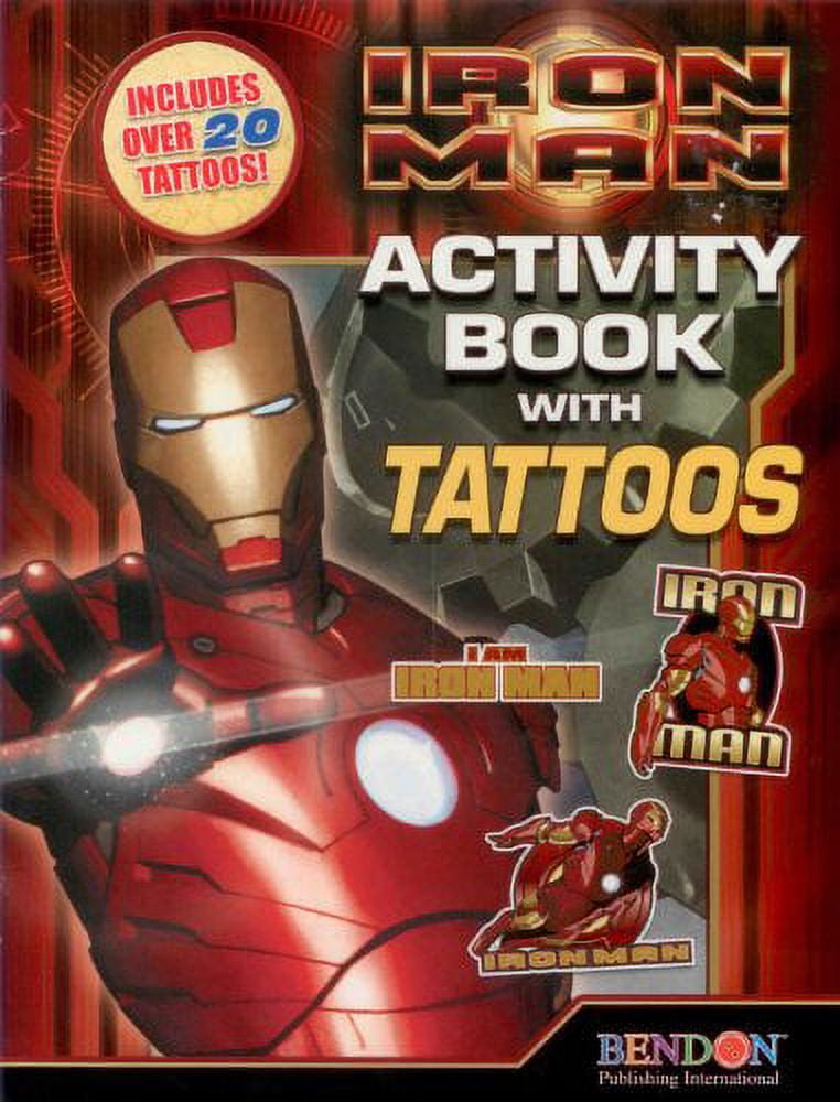 Iron Man Activity Book w/ Tattoos - Walmart.com