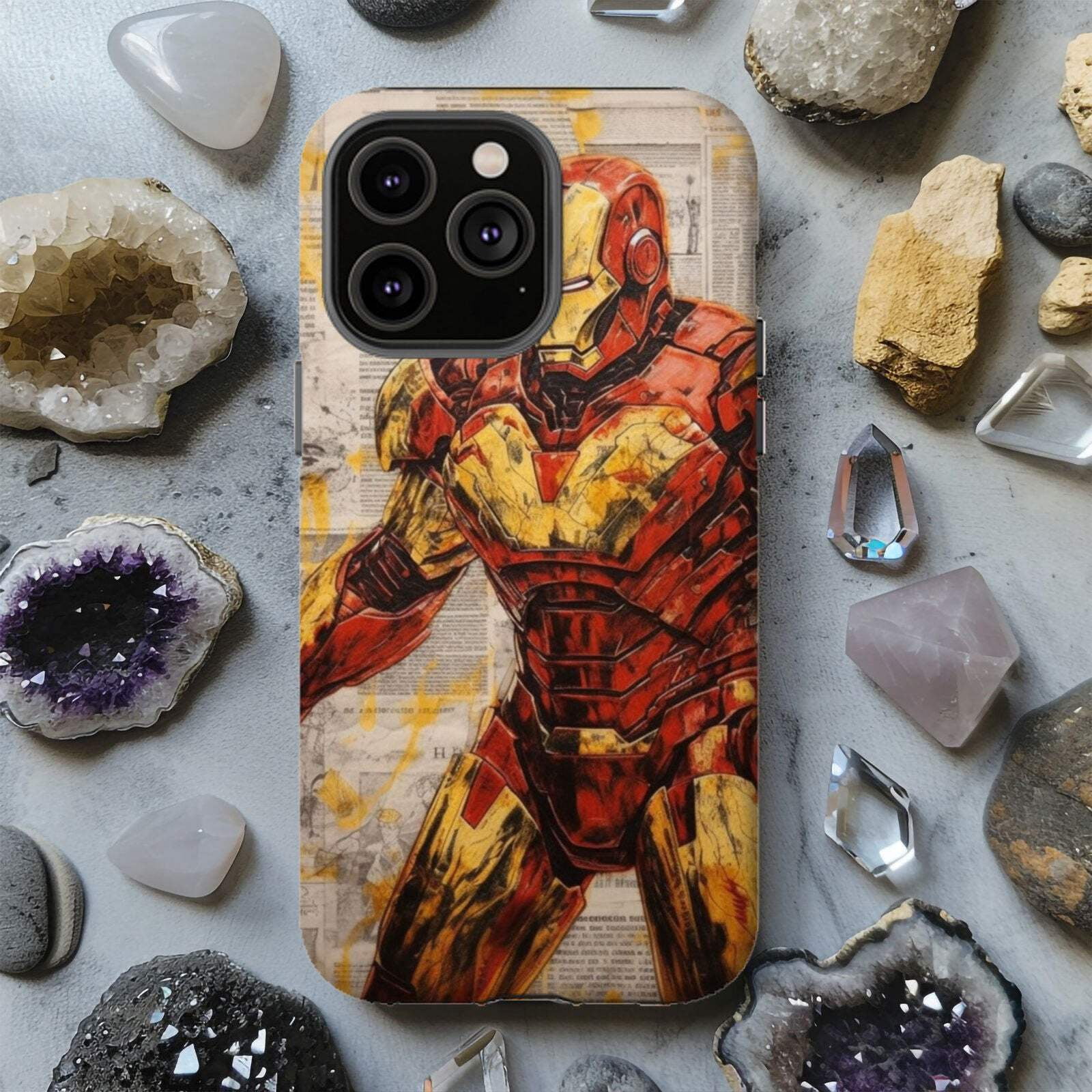 Iron Man Arc Reactor Armor Magnetic Tough Phone Case - Walmart.com