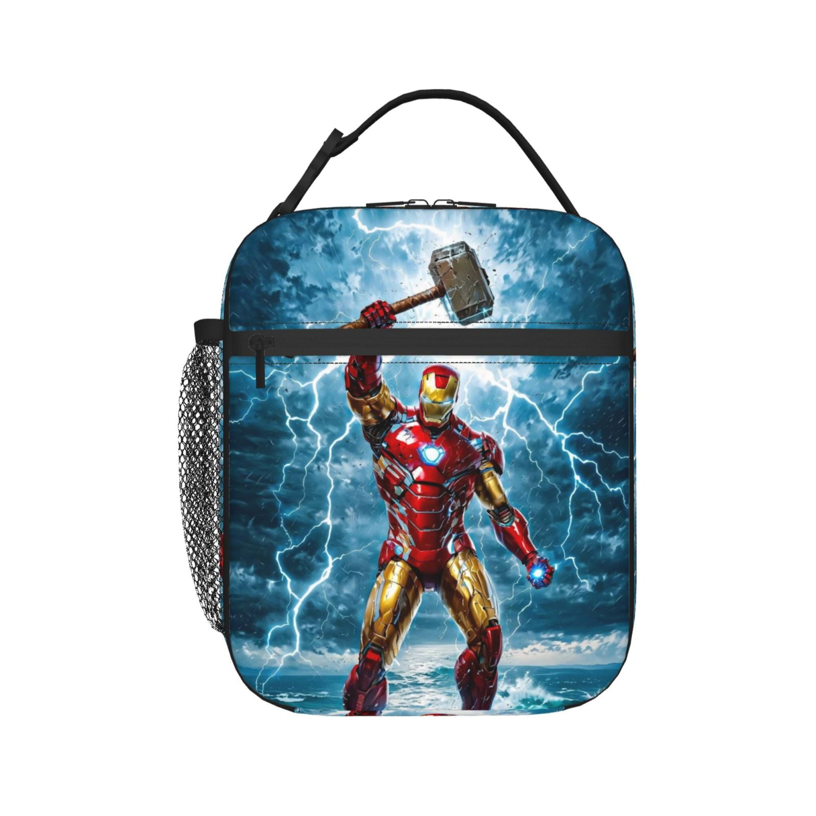 Iron Man Art By Lunch Box for Women & Men,Adult Insulated Lunch Bag ...