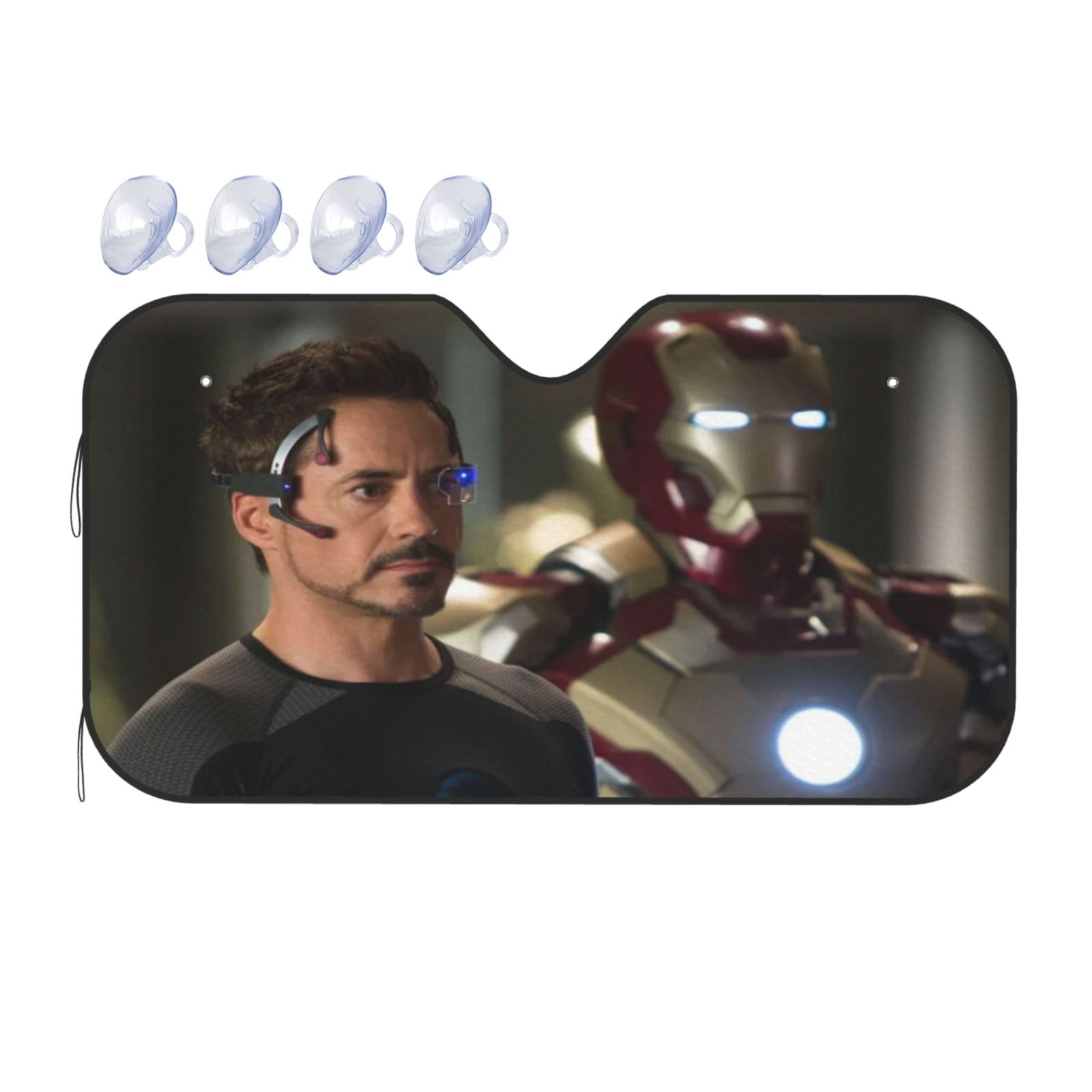 Iron-Man Car Windshield Sun Shade, Universal Fit Most Cars, SUVs, Car Visor to Keep Your Vehicle ...