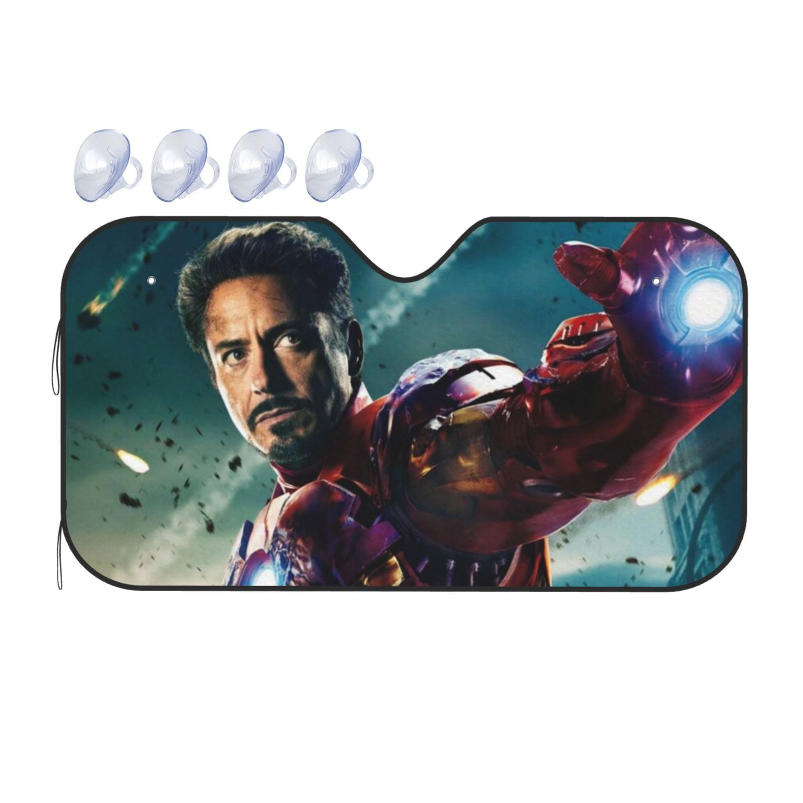 Iron-Man Car Windshield Sun Shade, Universal Fit Most Cars, SUVs, Car ...