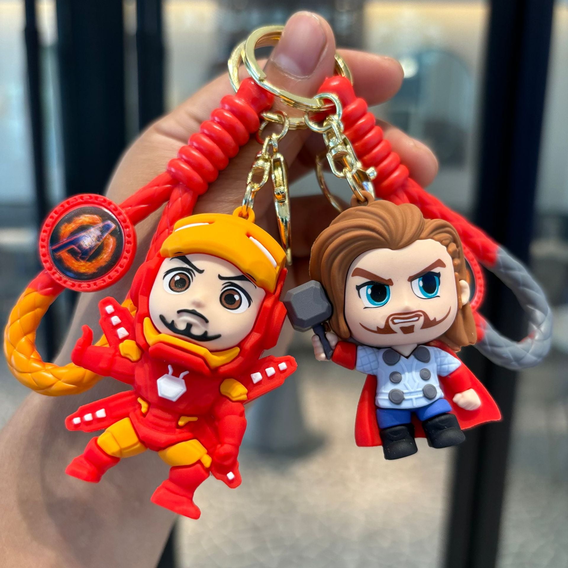 Iron Man Cartoon Keychains, Anime cute Keychain, Backpack Key Key Chain ...