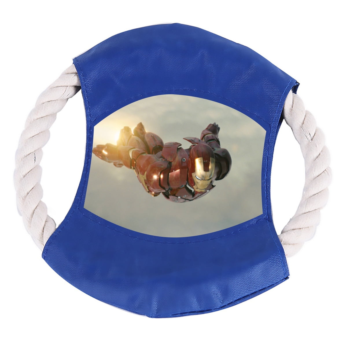 Iron Man Dog Toys Flying Disc Rope Toy Chew Toys for Dogs Flying Discs ...