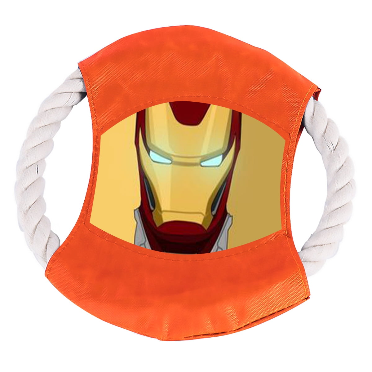Iron Man Dog Toys Flying Disc Rope Toy Chew Toys for Dogs Flying Discs ...