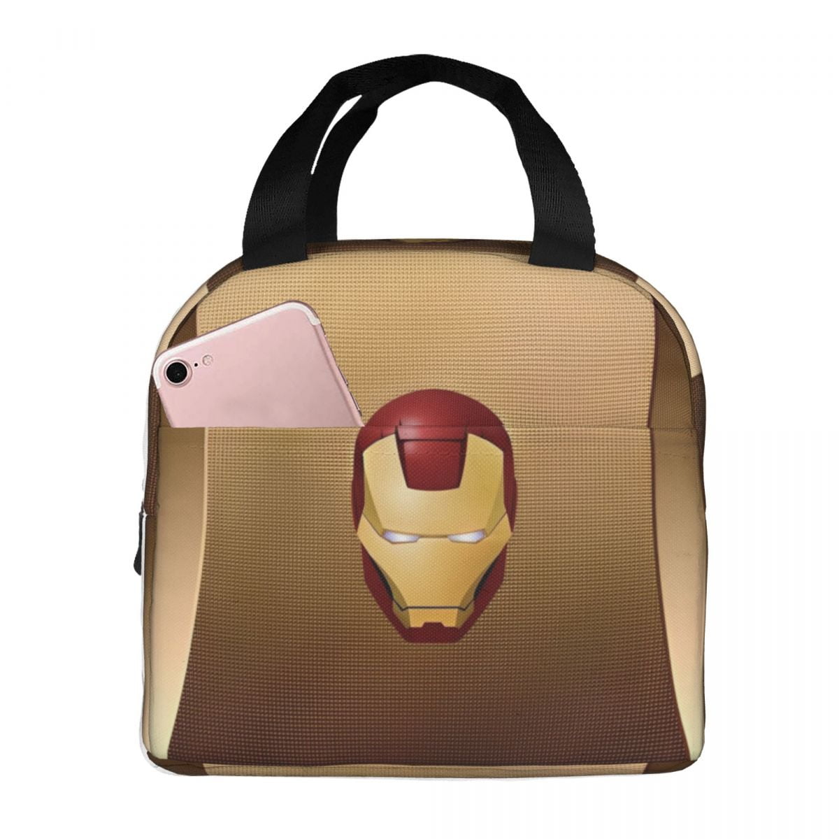 Iron Man Insulated Lunch Box Reusable Thermal Cooler Lunch Bag Work ...