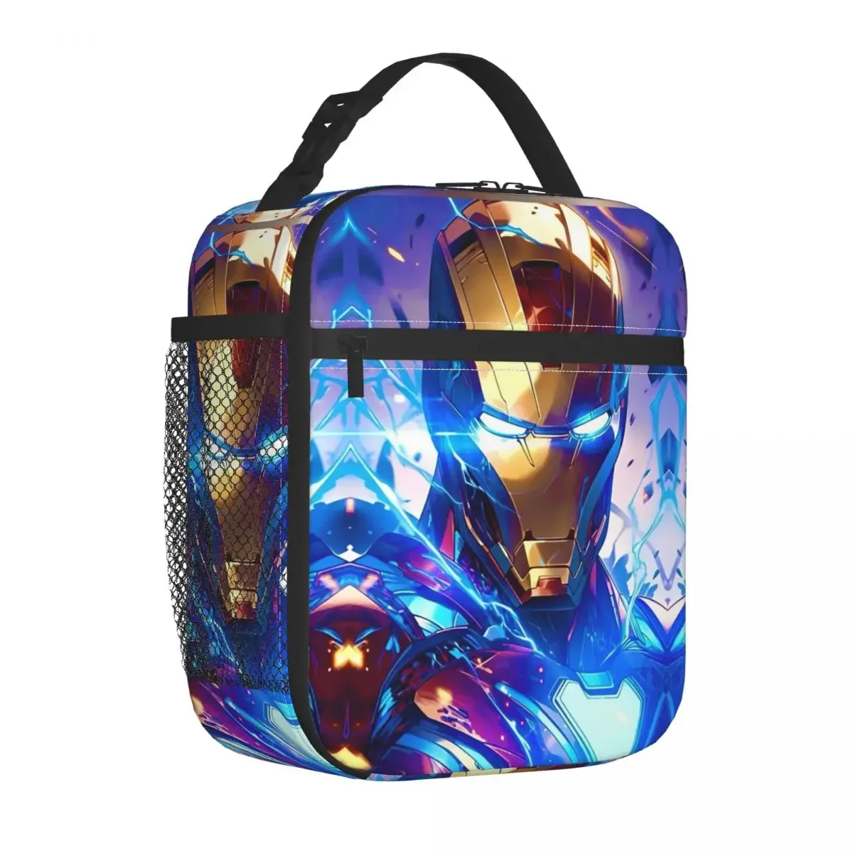 Iron Man Insulated Lunch Box Reusable Thermal Cooler Lunch Bag Work ...