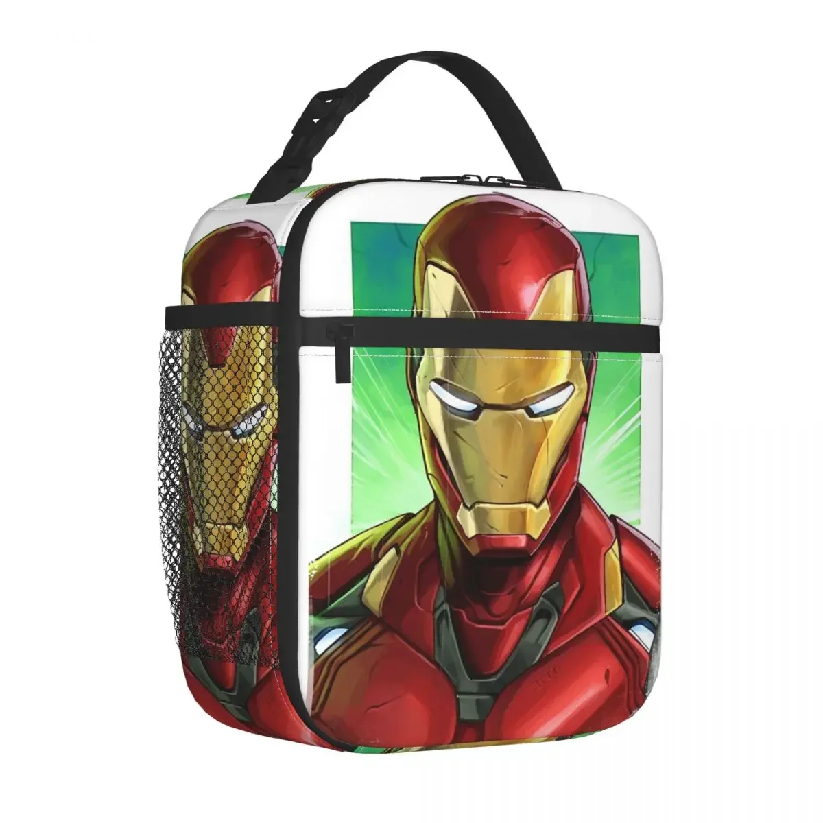 Iron Man Insulated Lunch Box Reusable Thermal Cooler Lunch Bag Work ...