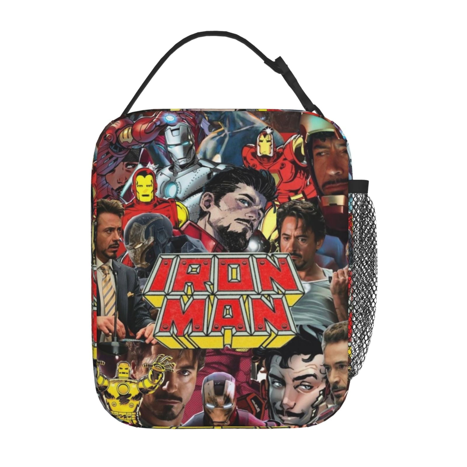 Iron Man Insulated Lunch Box Reusable Thermal Cooler Lunch Bag Work ...