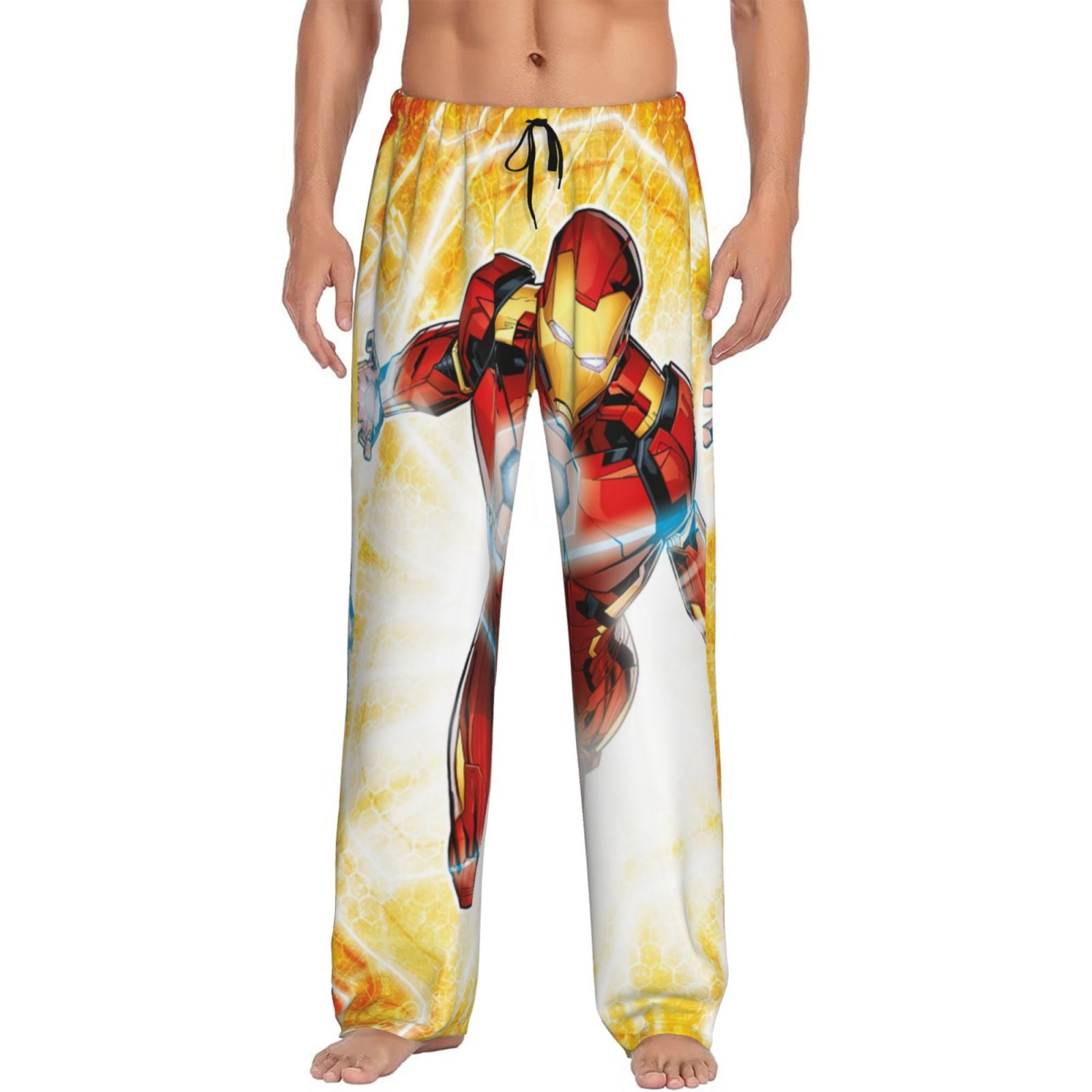 Iron Man Mens Pajama Pants Ultra Soft Comfy Lounge Sleep Pants Print ...
