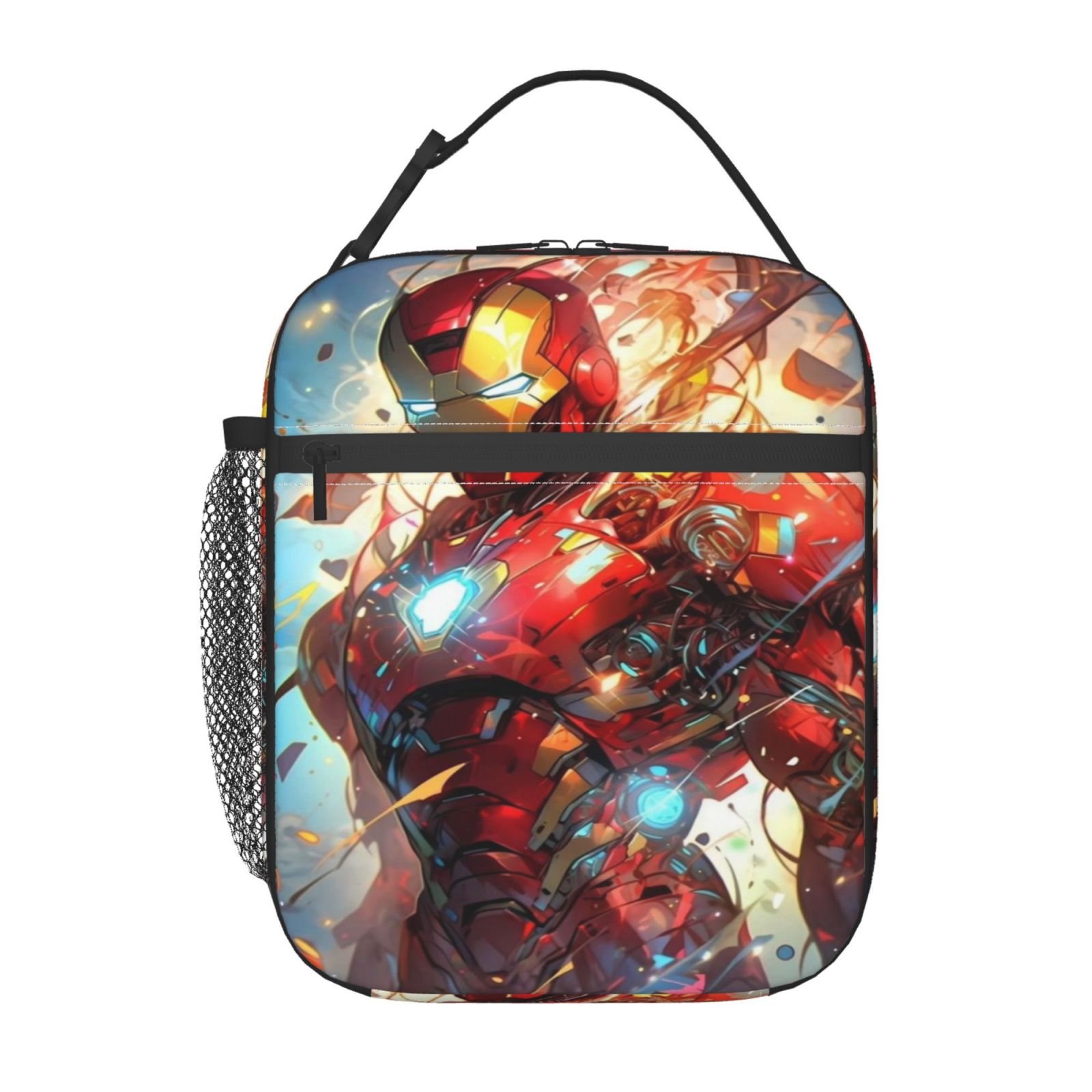 Iron Man Portable Insulated Lunch Box Reusable Lunch Box with ...