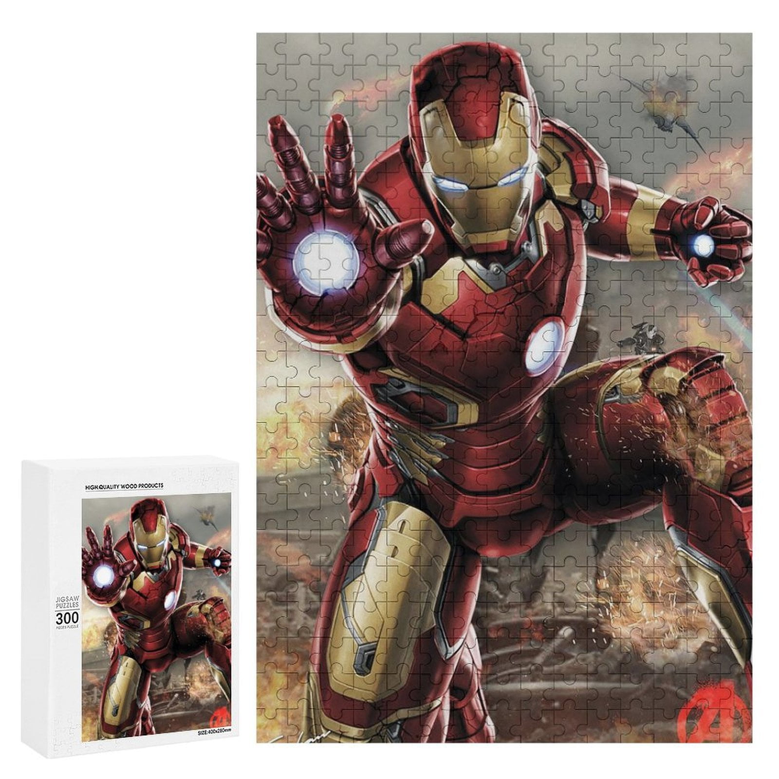 Iron Man Puzzle For Boys Girls Puzzle Enthusiasts, 300 PCS Jigsaw ...