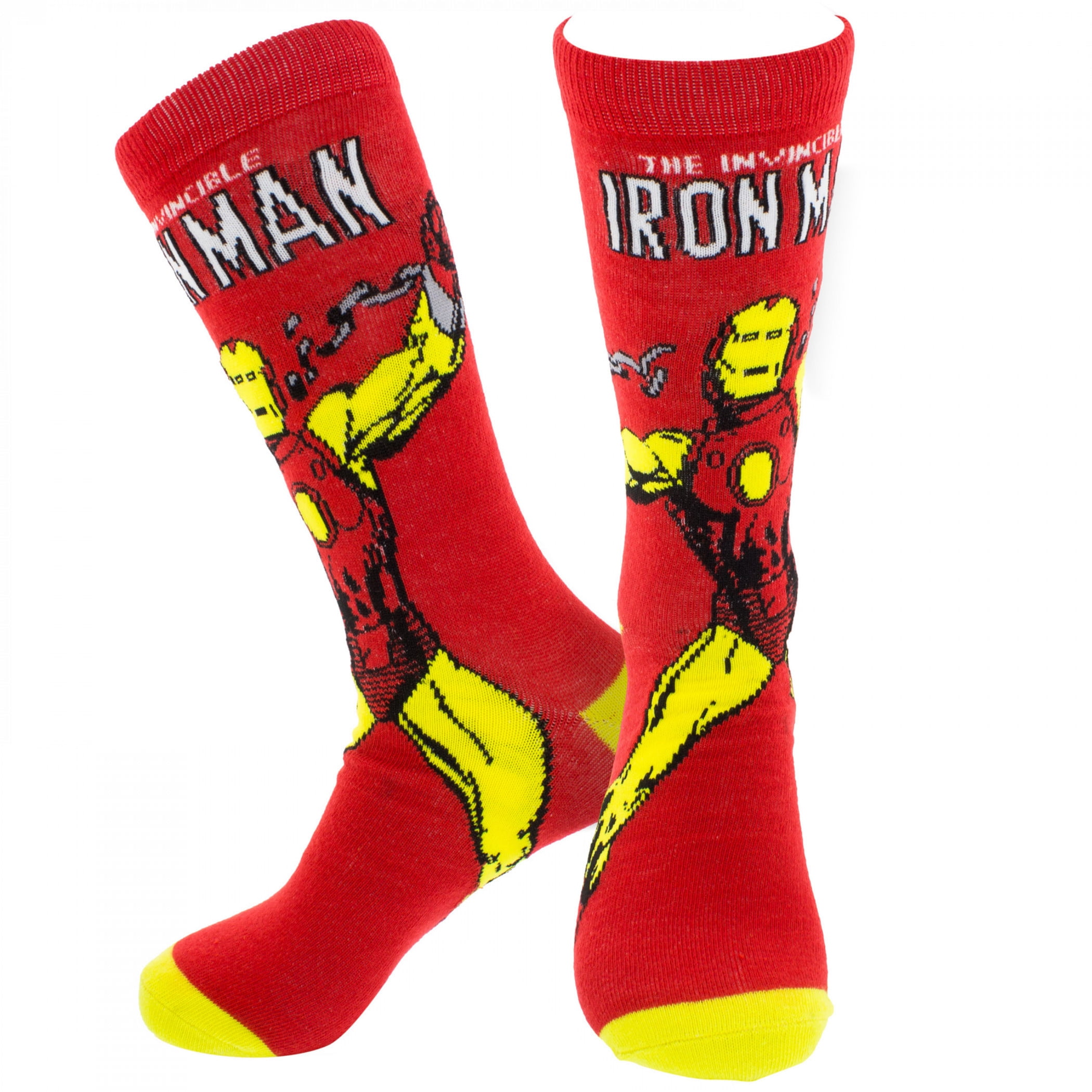 Iron Man Retro Character Cover Crew Socks - Walmart.com