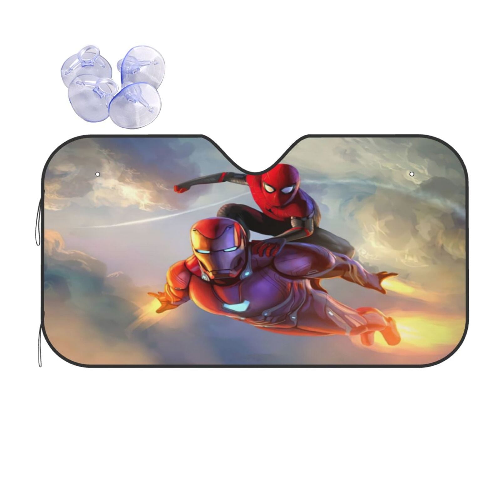 Iron Man Sunshade Car Windshield Cute Cartoon Sun Shade For Trucks Suv ...