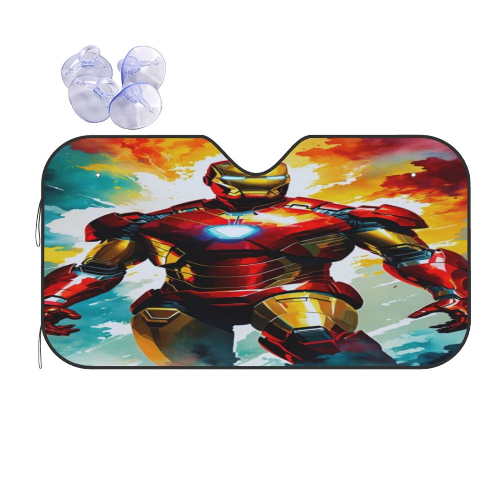 Iron Man Sunshade Car Windshield Cute Cartoon Sun Shade For Trucks Suv ...
