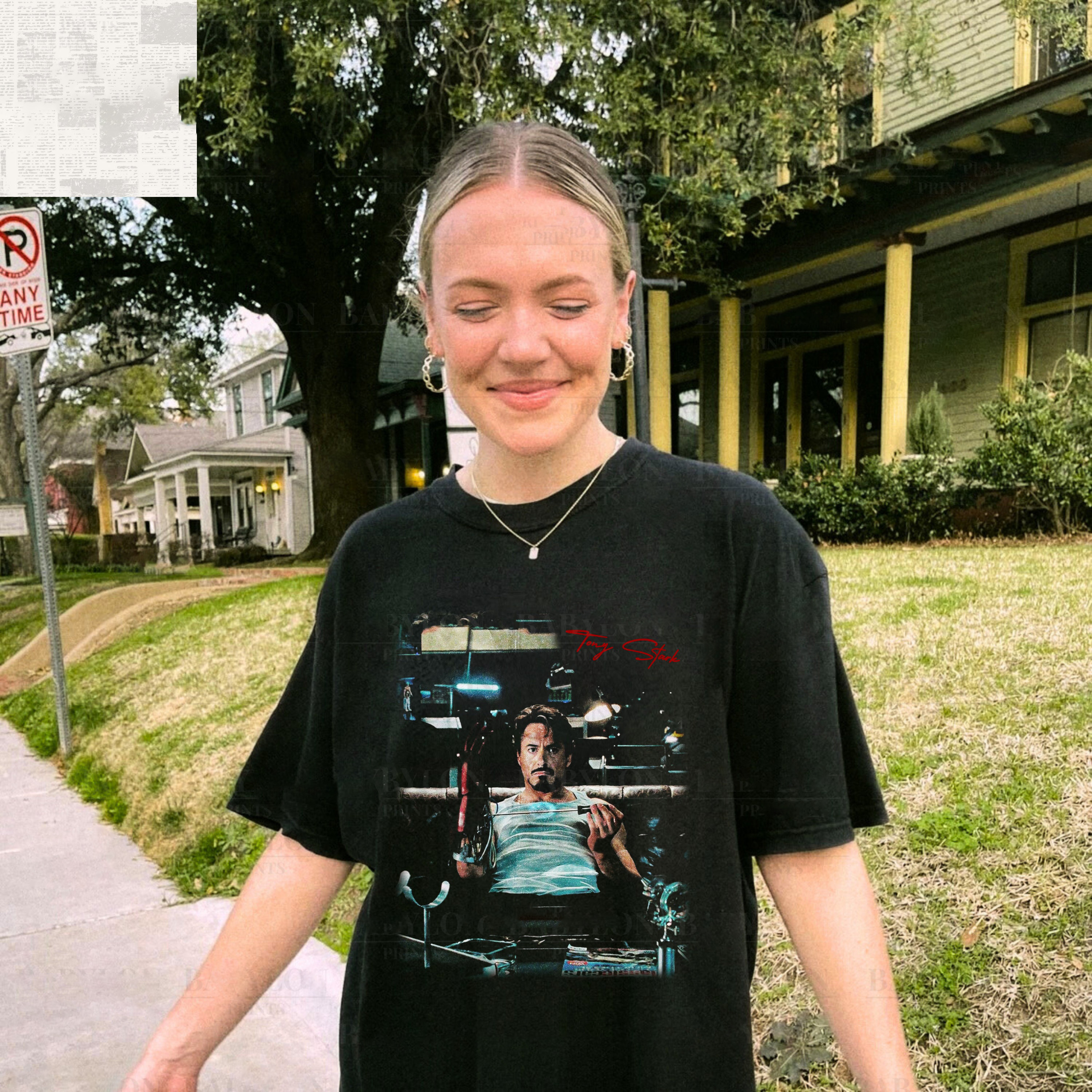 Iron Man T Shirt Retro Tony Stark Iron Man Signature Movie Shirt Robert ...