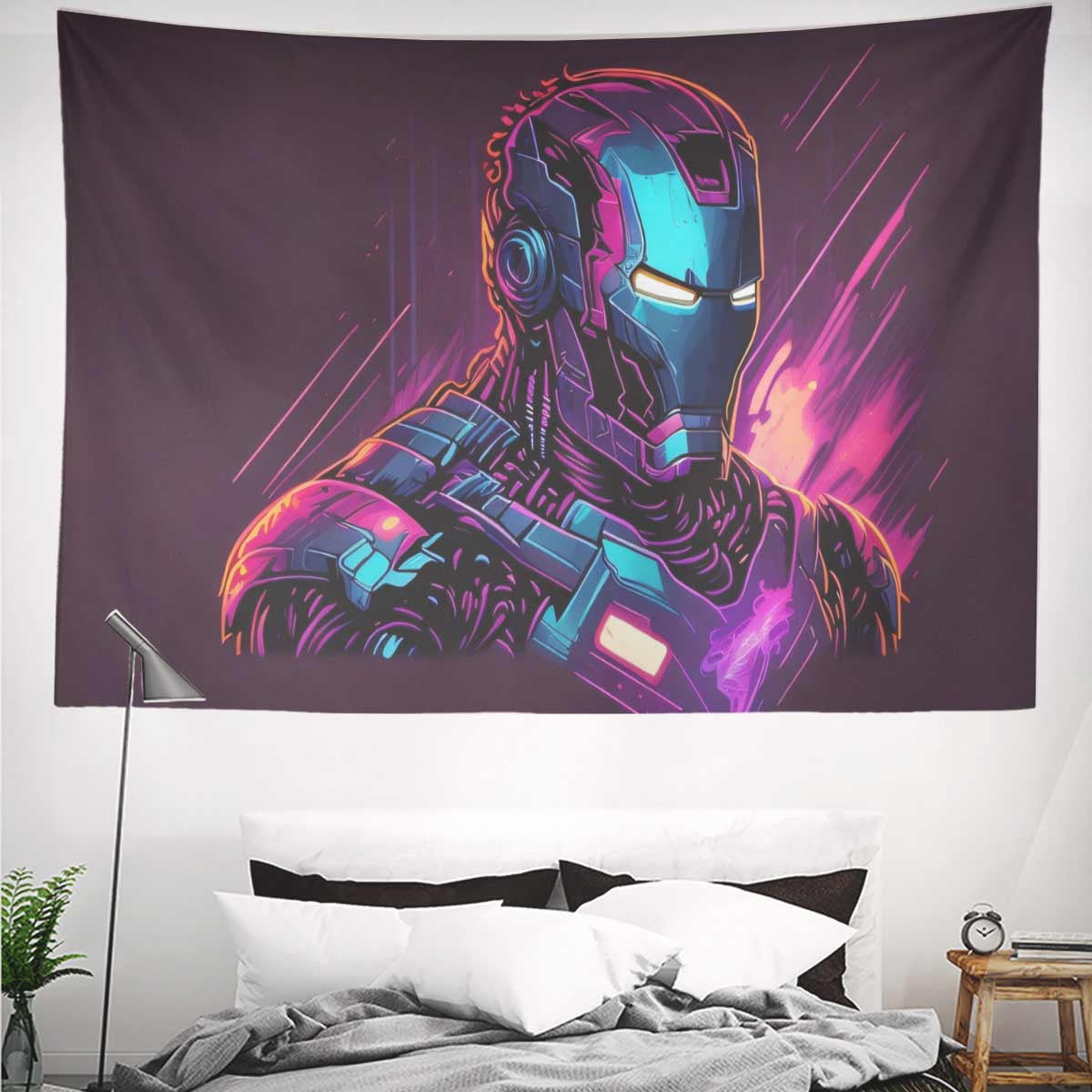 Iron Man Tapestry Gift Wall Hanging Backdrop for Room Bedroom Girls ...