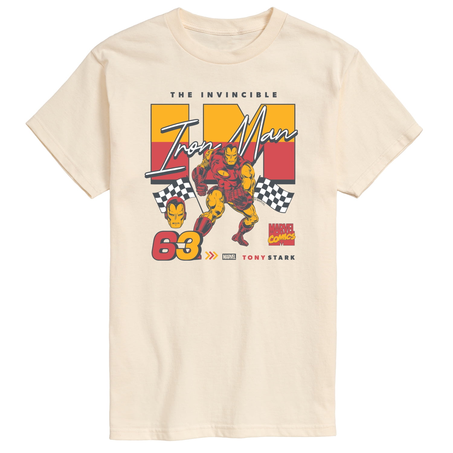 Iron Man - The Invincible - Men's Short Sleeve Graphic T-Shirt ...