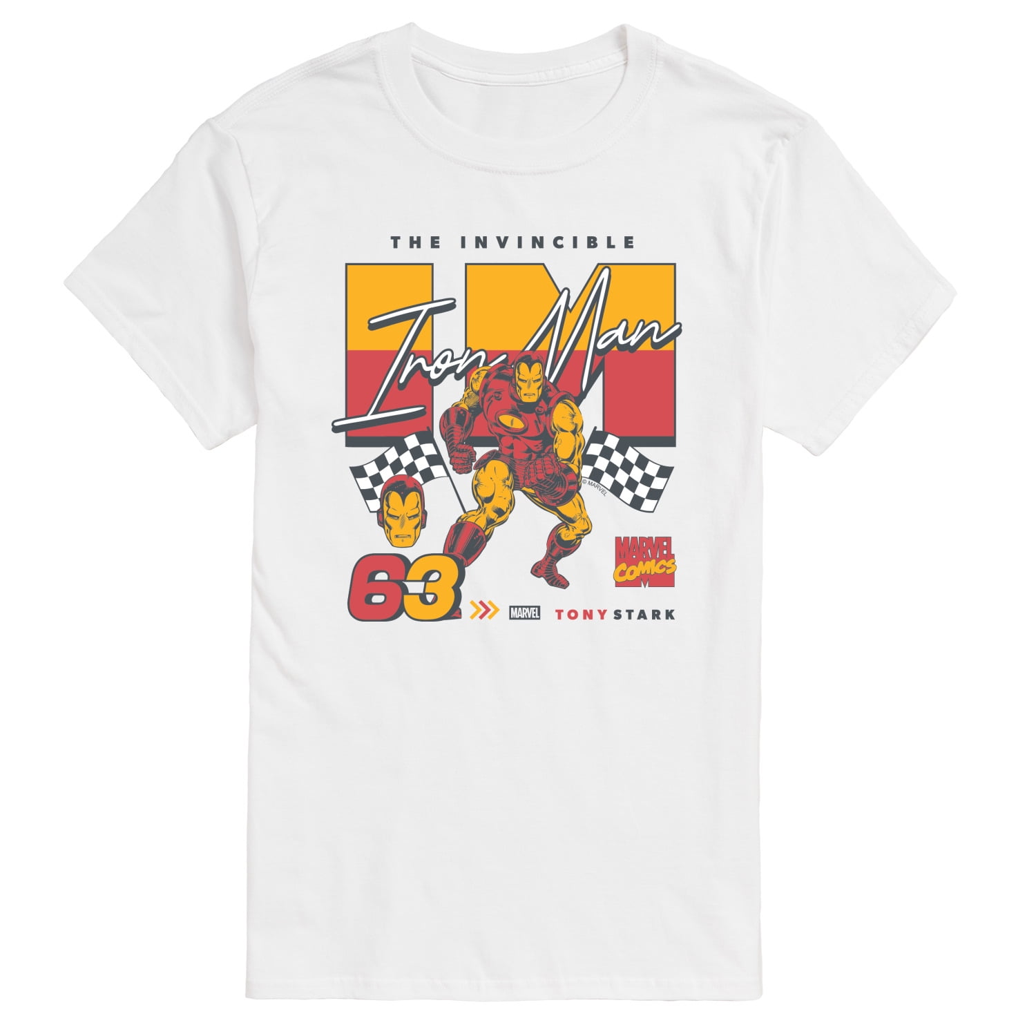 Iron Man - The Invincible - Men's Short Sleeve Graphic T-Shirt ...