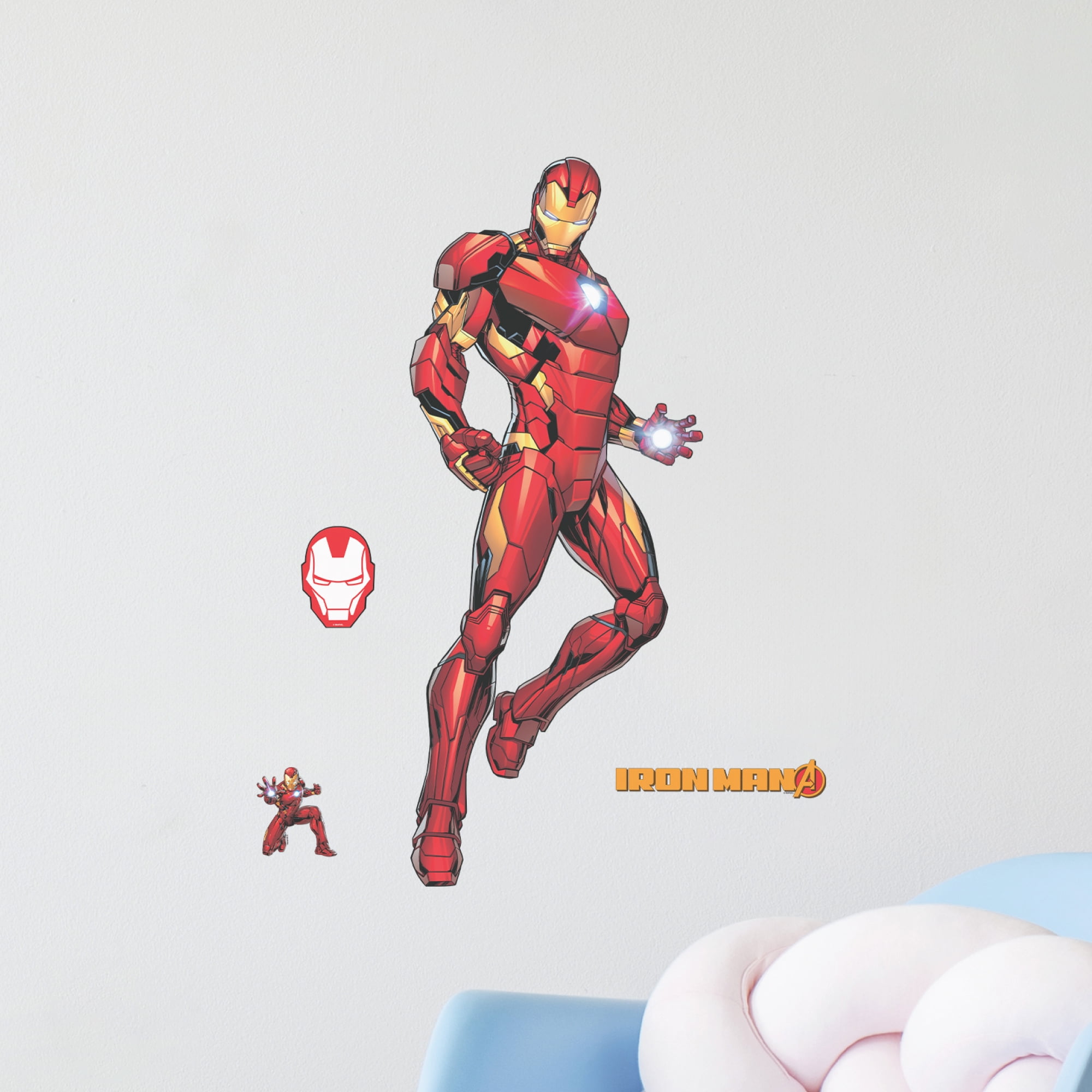Iron Man Wall Decal, 29 inches, 3D Sticker Set for Kids and Adults ...