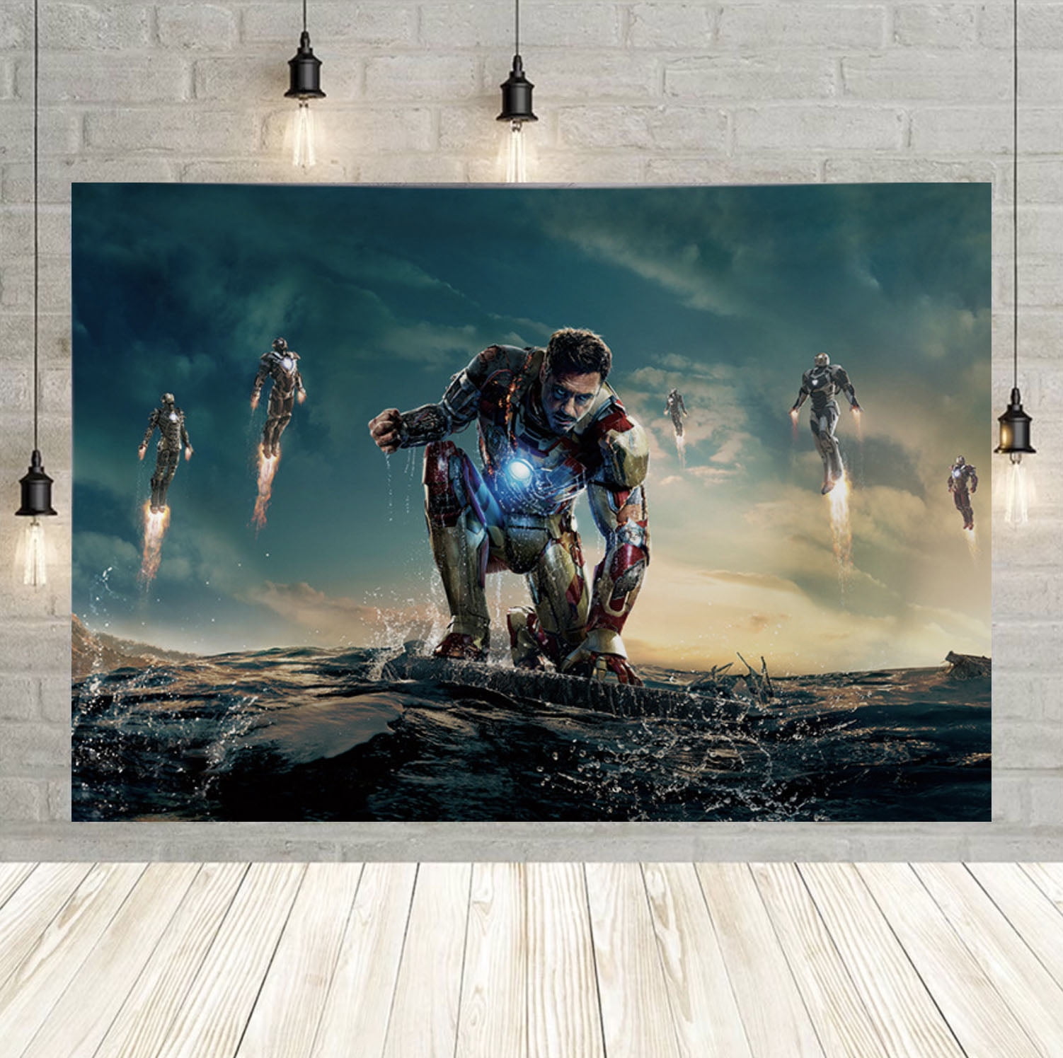 Iron Man backdrop, 60x40 inch Iron Man themed party backdrop, suitable ...