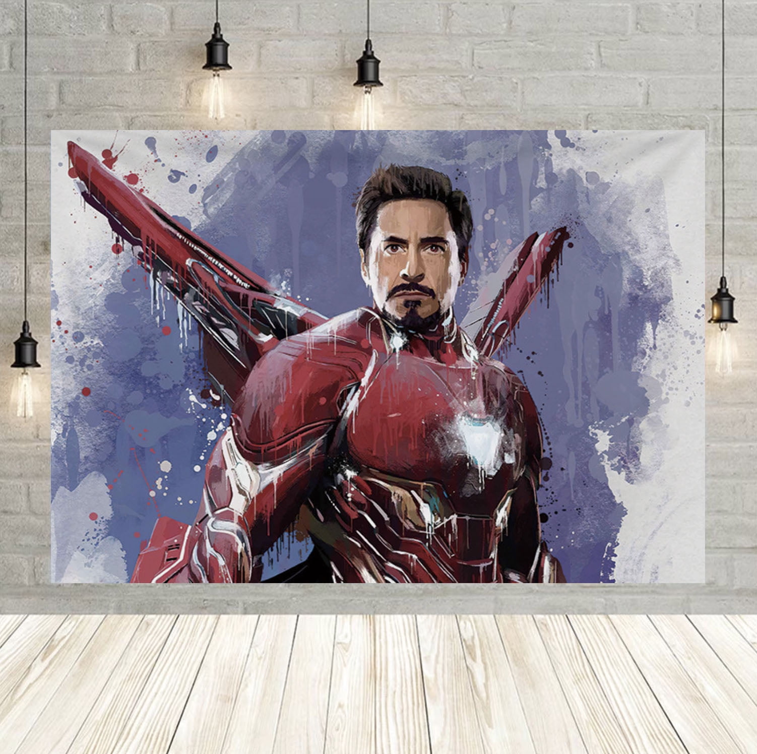 Iron Man party backdrop, 60x40 inches, perfect for decorating an Iron ...