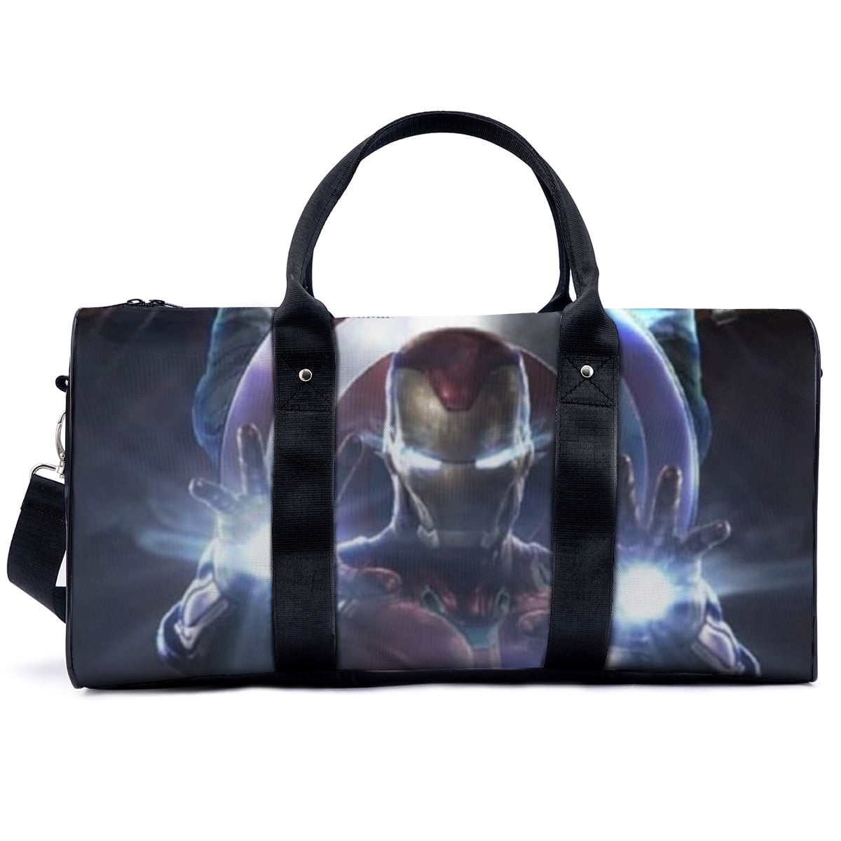 Iron -ManCartoon Travel Luggage Bag with Shoulder Strap Tote ...