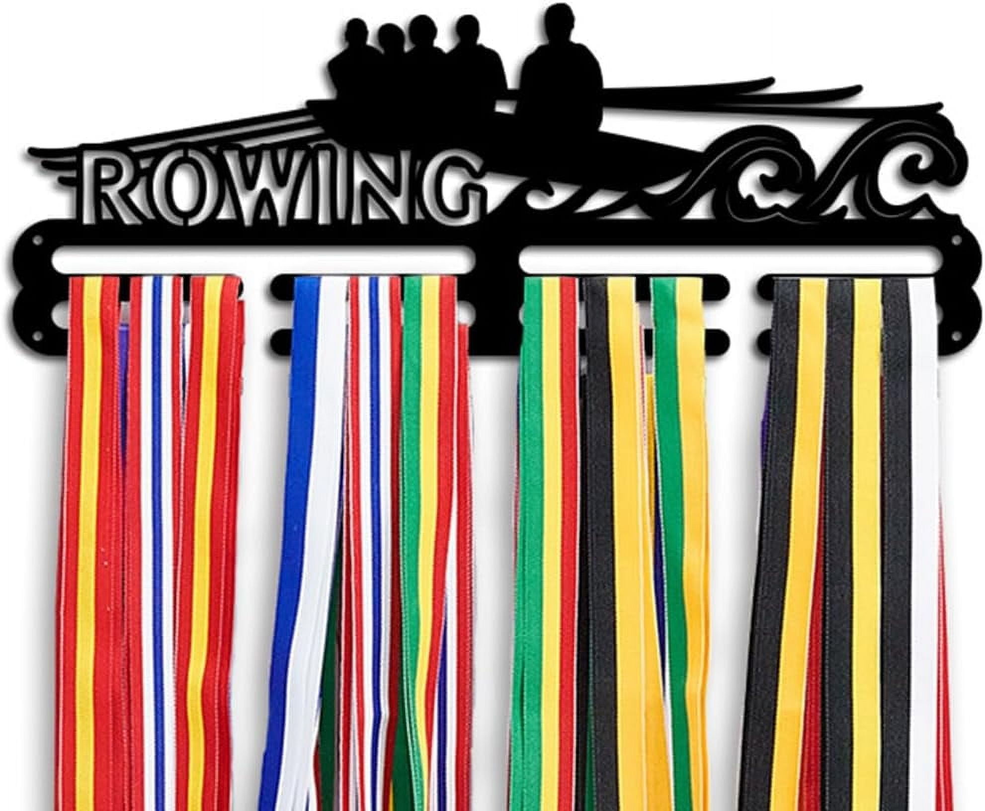 Iron Medal Hanger Holder Display Wall Rack 2-Line with Screws Black ...