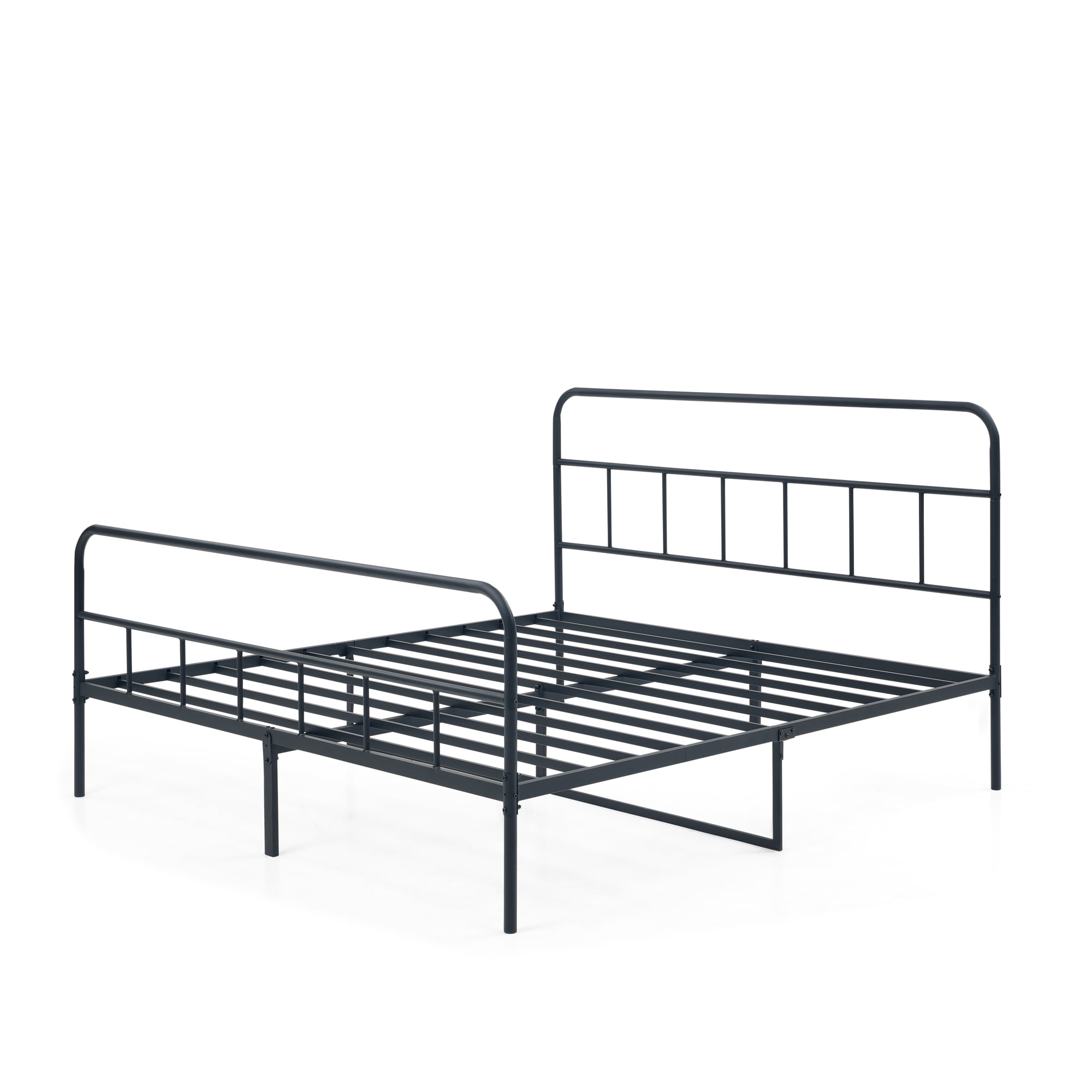 Iron Metal Bed Frame Concise Style, Iron Platform Bed Frame Metal, King ...