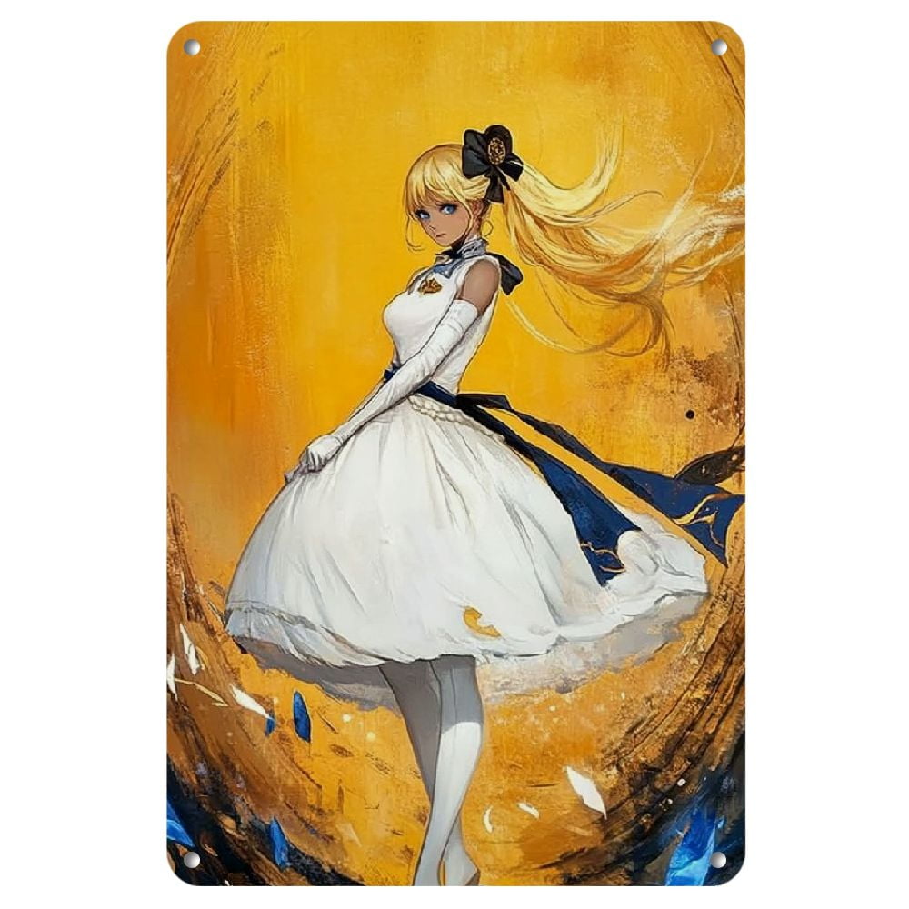 Iron Metal Wall Art - 1 Piece Anime Style Character Decor, Weather ...