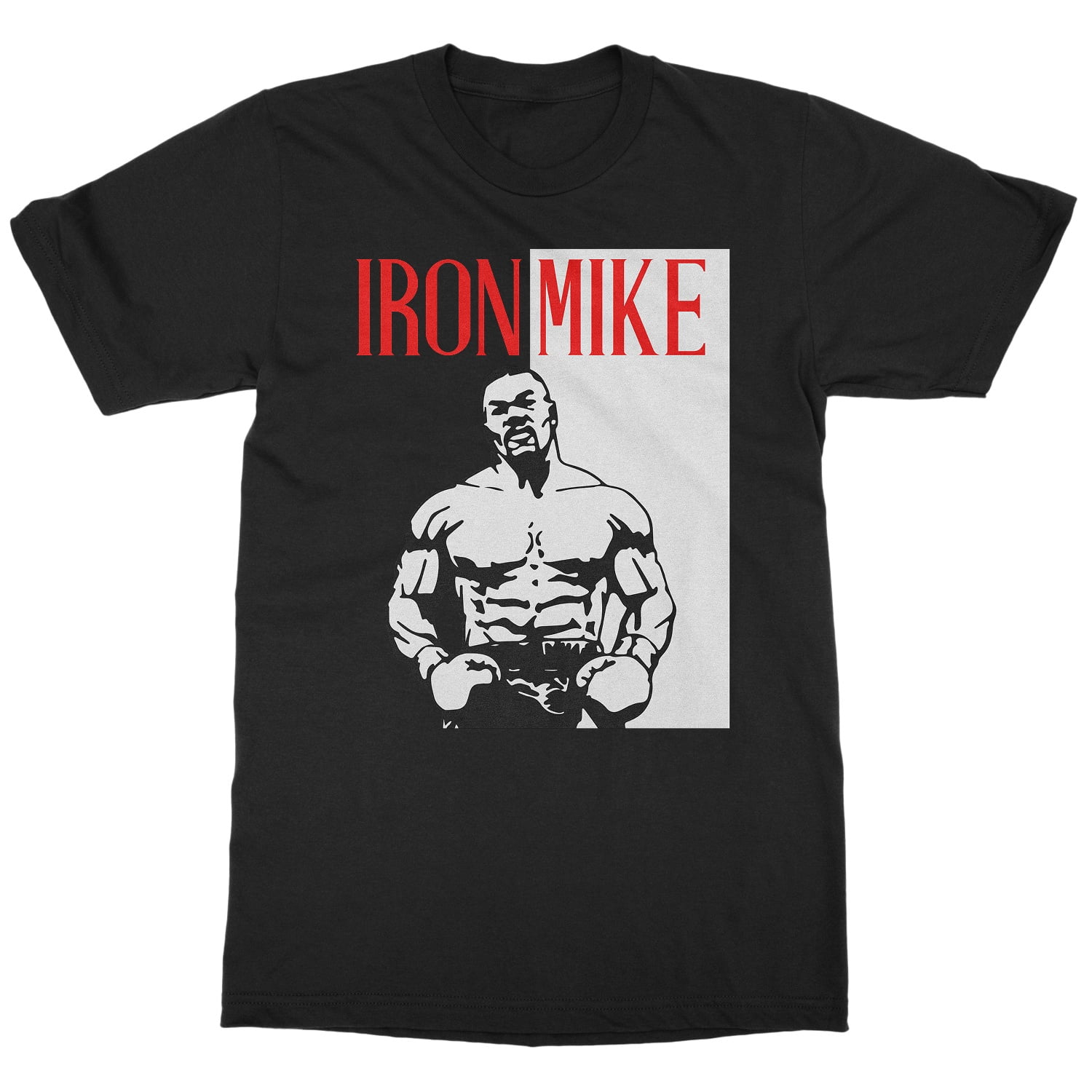 Iron Mike Retro Split Logo - Boxing Legend Tribute Unisex T-Shirt ...
