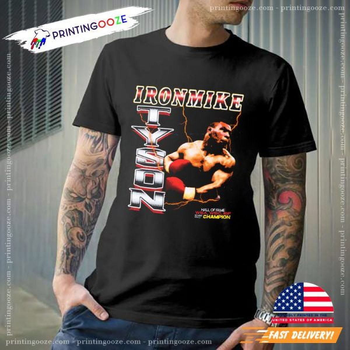 Iron Mike Tyson Hall Of Fame Wba Wbc Ibf Champion Shirt - Walmart.com