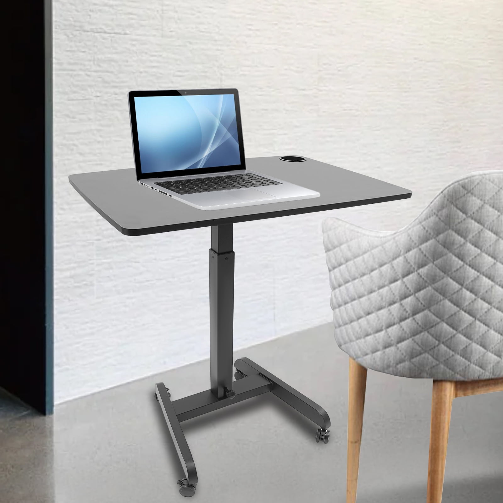 Iron Modern Black Mobile Standing Desk, Standing Desk , Lectern ...