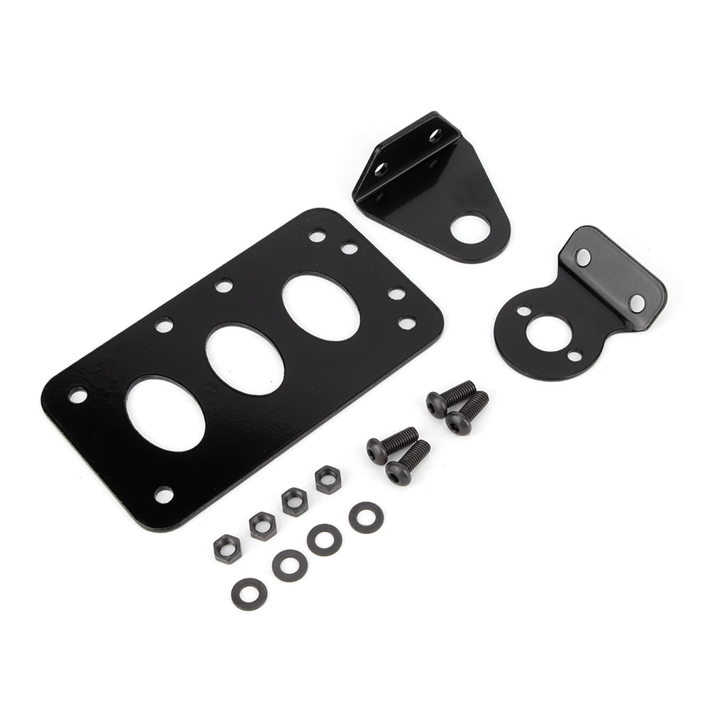 Iron Motorcycle Rear License Plate Holder Side Tail Light Bracket ...