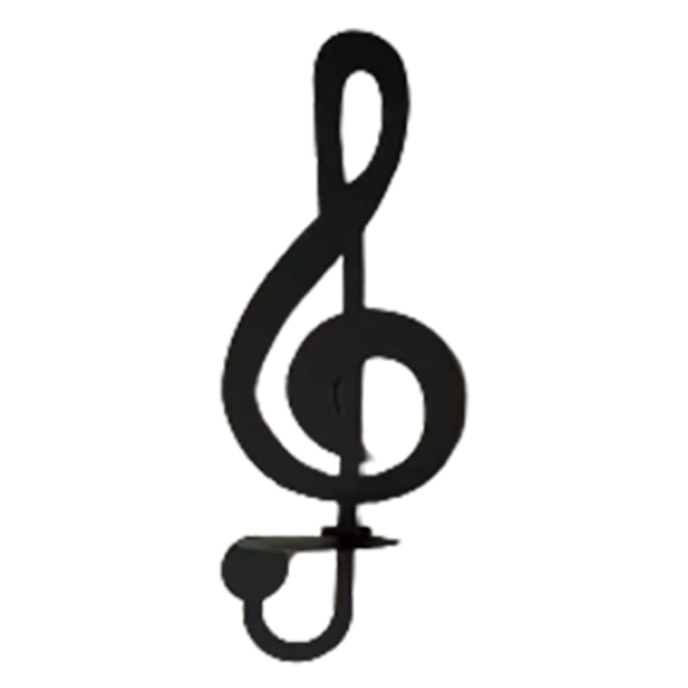 Iron Music Note Candle Holder Black Music Theme Notes Rack for Home ...