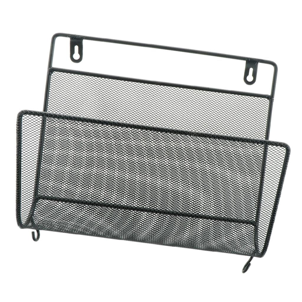 Iron Newspaper Books Papers Post Cards Rack Holder Organiser Wall ...