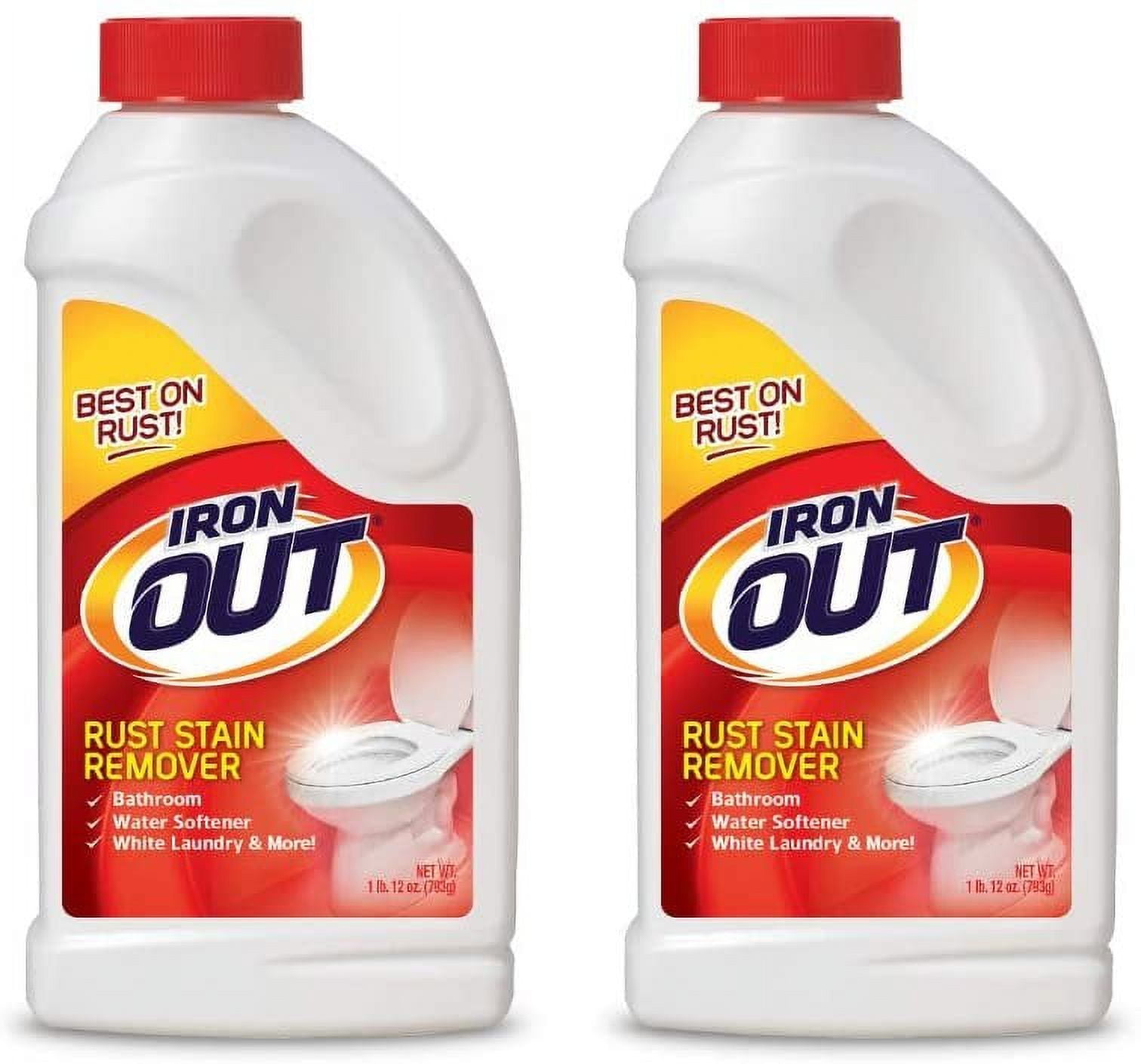 Iron OUT Rust Stain Remover Powder, 1 lb 12 oz, 2 Bottles - Walmart.com