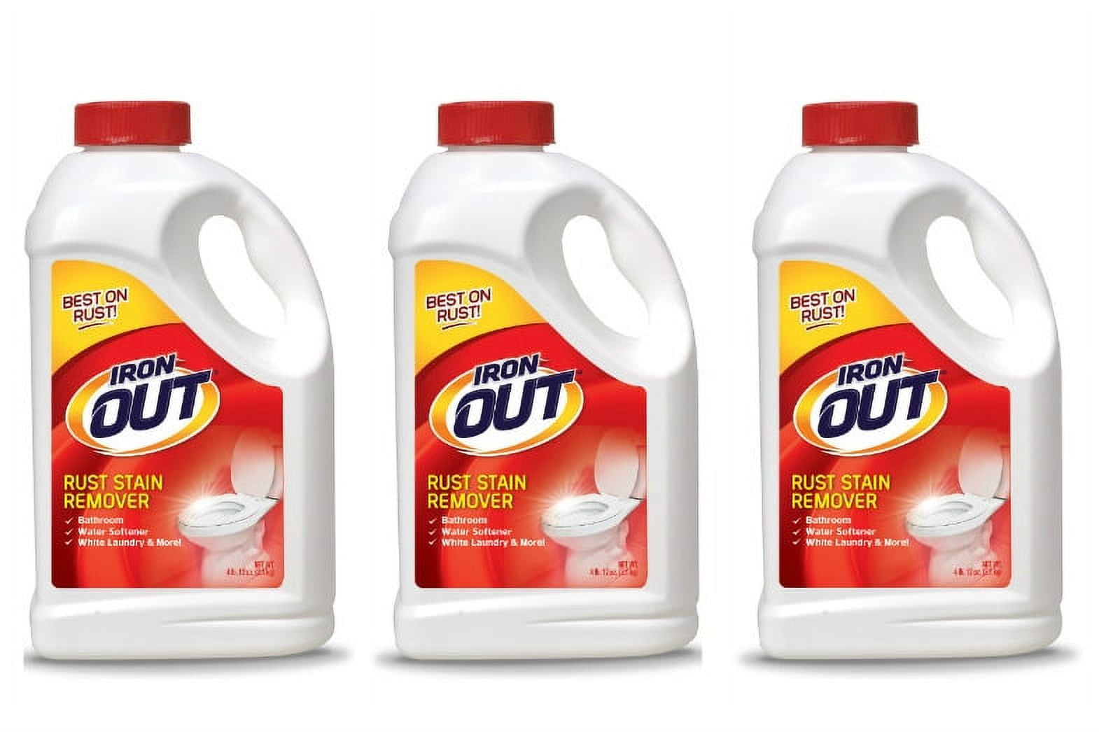 Iron OUT Rust Stain Remover Powder, 4 lb 12 oz, 3 Bottles - Walmart.com