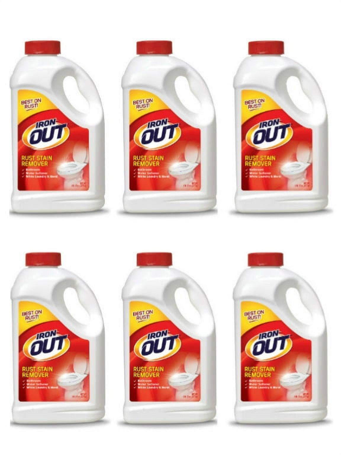 Iron OUT Rust Stain Remover Powder, 4 lb 12 oz, 6 Bottles - Walmart.com