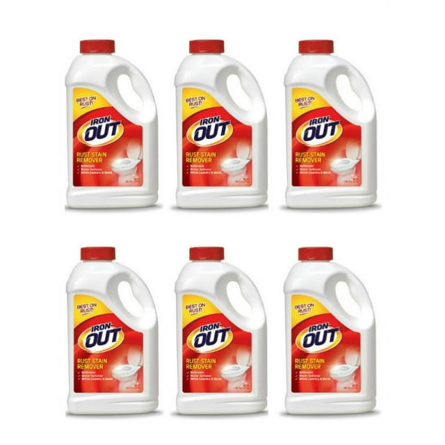 Iron OUT Rust Stain Remover Powder, 4 lb 12 oz, 6 Bottles - Walmart.com