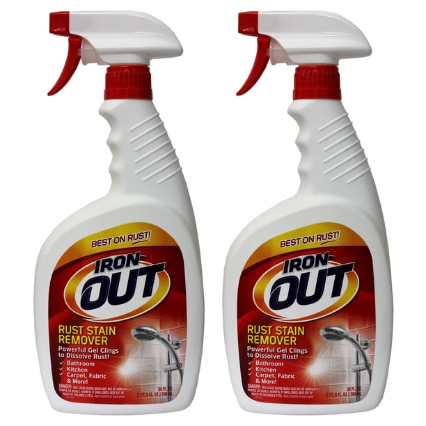 Iron OUT Rust Stain Remover Spray, 24 fl oz (2 Pack) - Walmart Business ...
