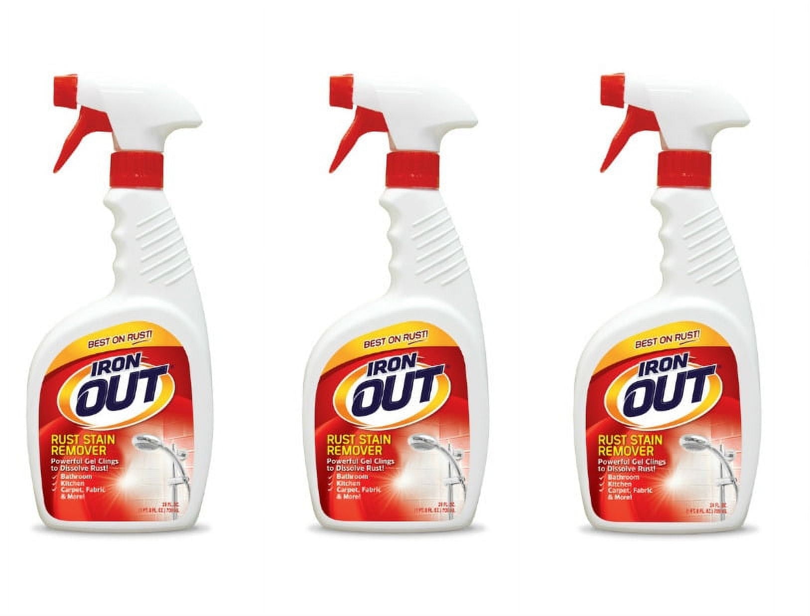 Iron OUT Rust Stain Remover Spray, 24 fl oz, 3 Bottles - Walmart.com