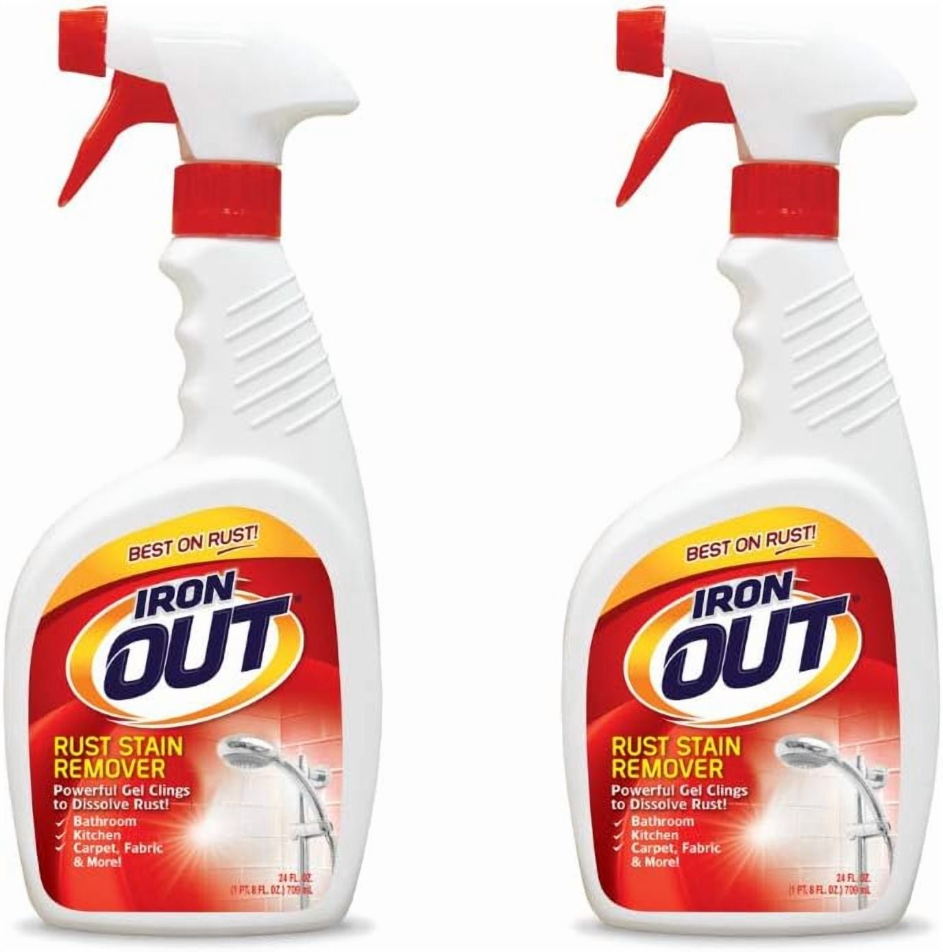 Iron OUT Rust Stain Remover Spray Gel, 24 fl oz, 2 Bottles - Walmart.com