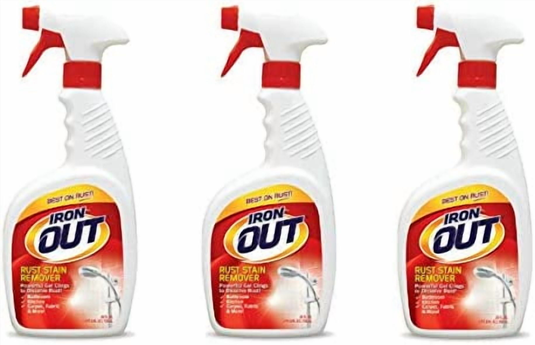 Iron OUT Rust Stain Remover Spray Gel, 24 fl oz, 3 Bottles - Walmart.com