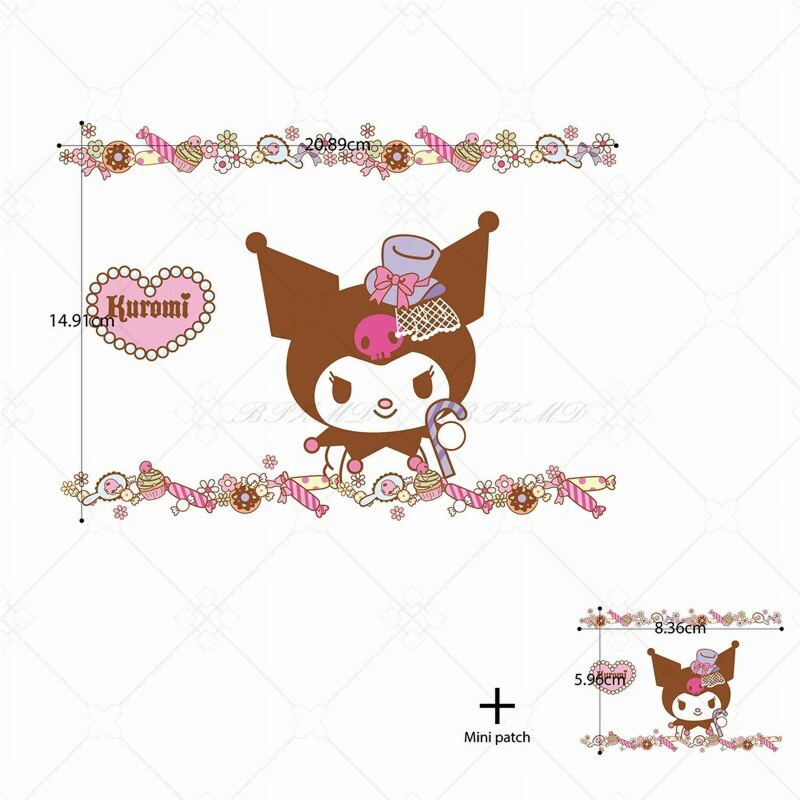 Iron On Patches Cute Stitch Sanrio Kuromi Thermo Adhesive Labels