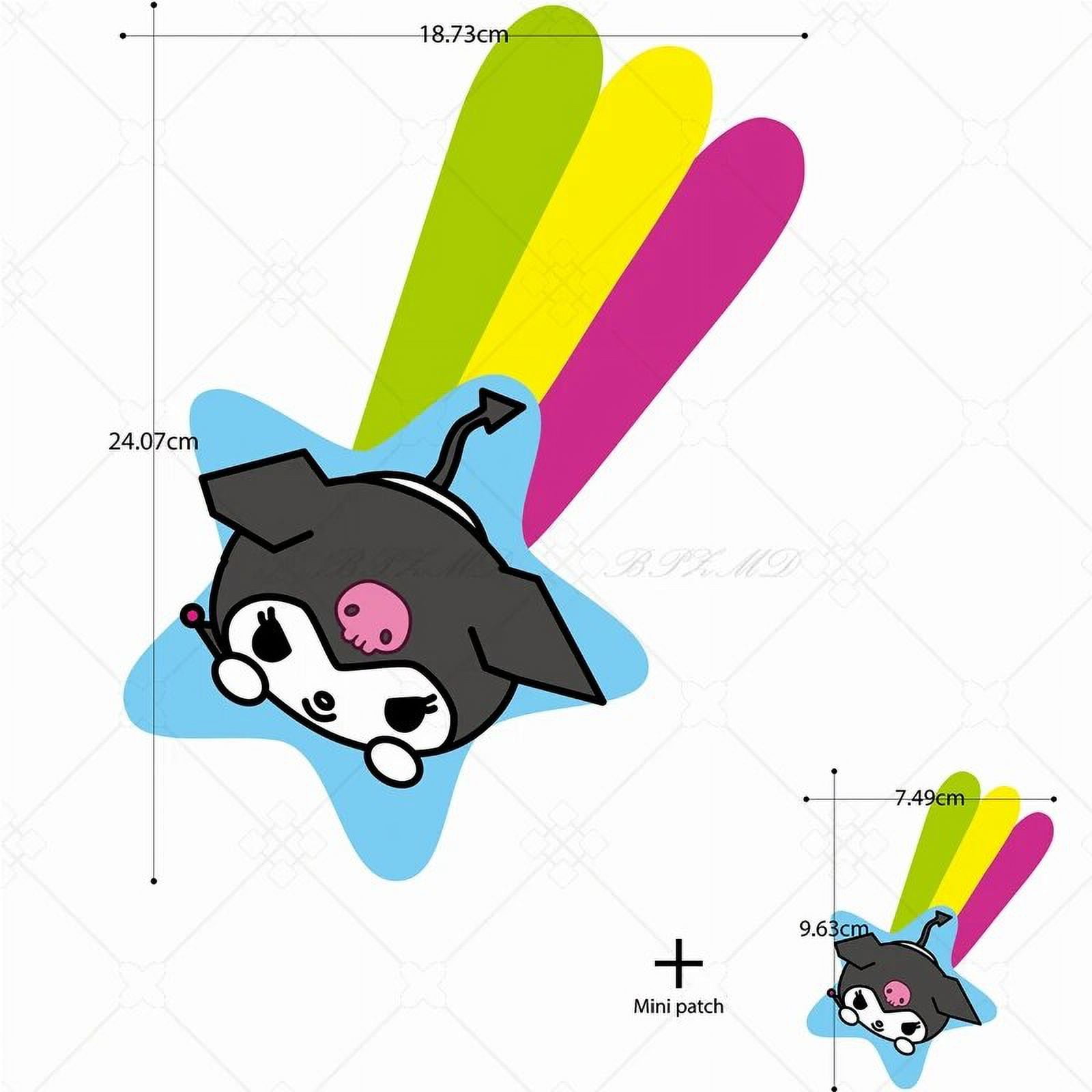 Iron On Patches Cute Stitch Sanrio Kuromi Thermo Adhesive Labels