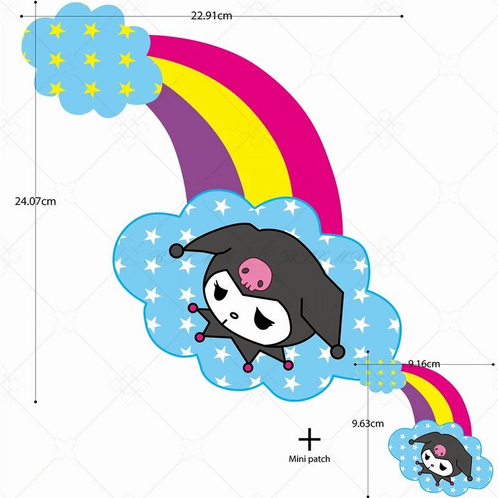 Iron On Patches Cute Stitch Sanrio Kuromi Thermo Adhesive Labels